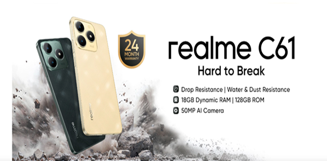 Realme C61 Price in Pakistan and Specs | Hamariweb