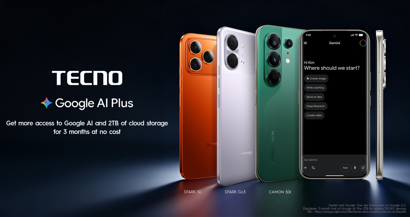 TECNO Users Can Now Get 3 Months of Google AI Plus at No Cost on ...