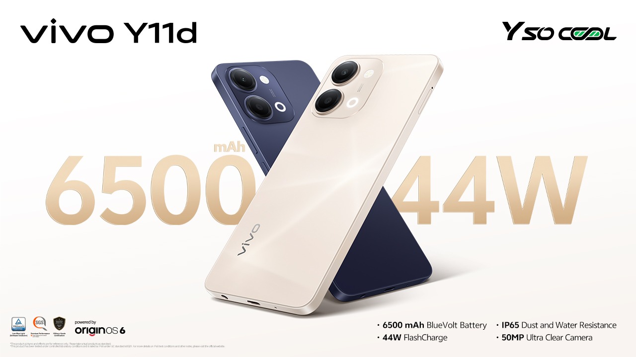 vivo Unveils the Y11d: A 6500mAh Powerhouse with 44W FlashCharge and ...