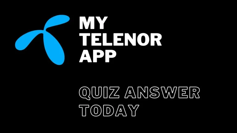 My Telenor App Answer Today