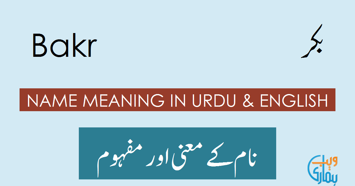 Bakr Name Meaning - Bakr Origin, Popularity & History