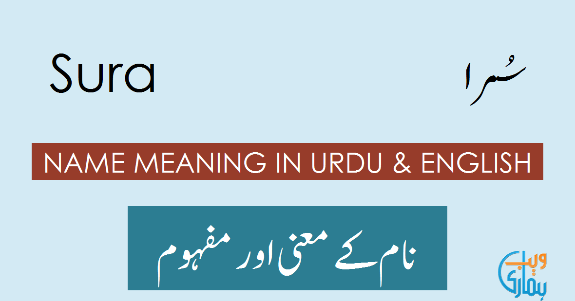 Sura Name Meaning - Sura Origin, Popularity & History
